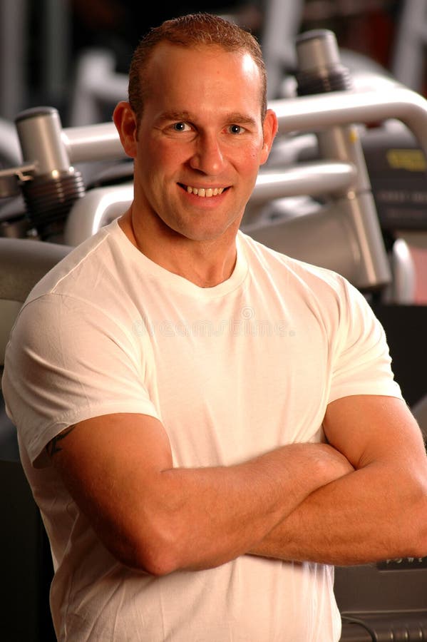 Fitness center man stock image. Image of physique, male - 679555