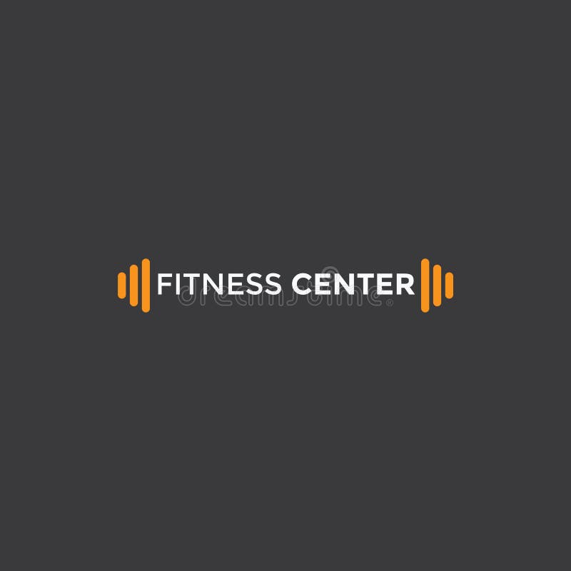 Fitness Center Logo Design Concept Stock Vector - Illustration of ...