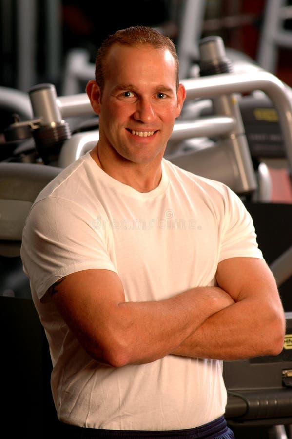 Fitness center man stock image. Image of physique, male - 679555