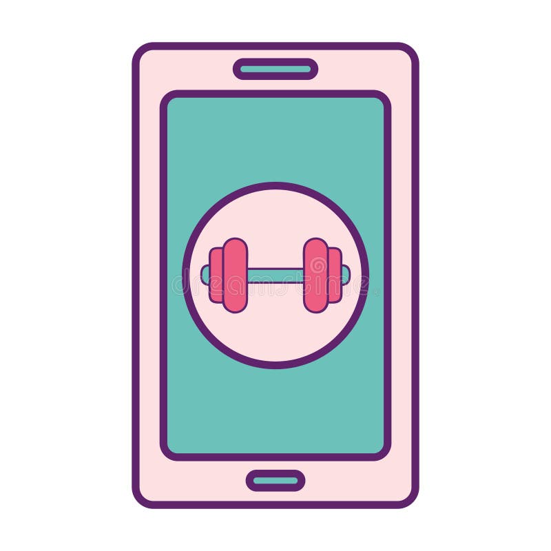 Fitness Challenge Mobile Workout Icon Stock Illustration - Illustration ...