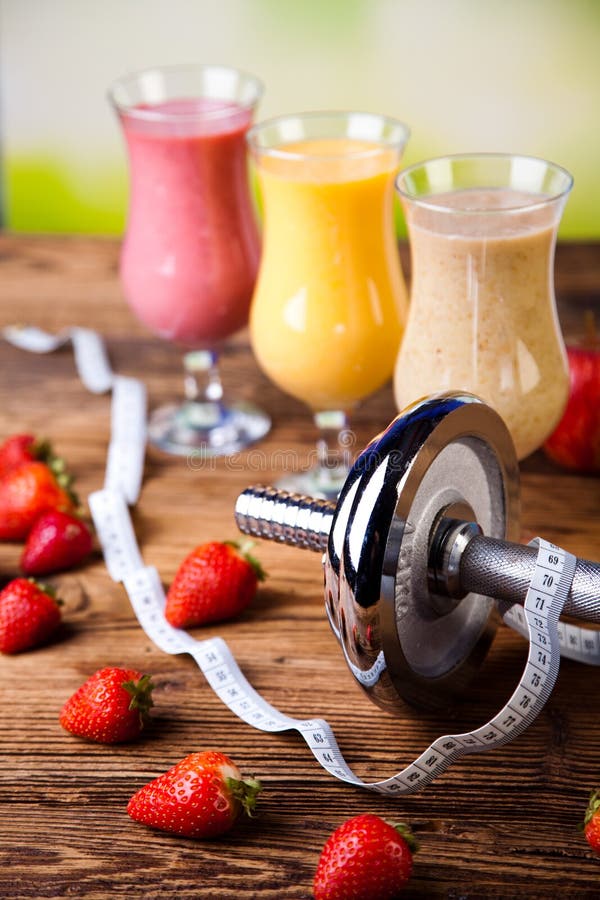 Fitness Cocktail, Healthy and Fresh Stock Image - Image of measurement ...