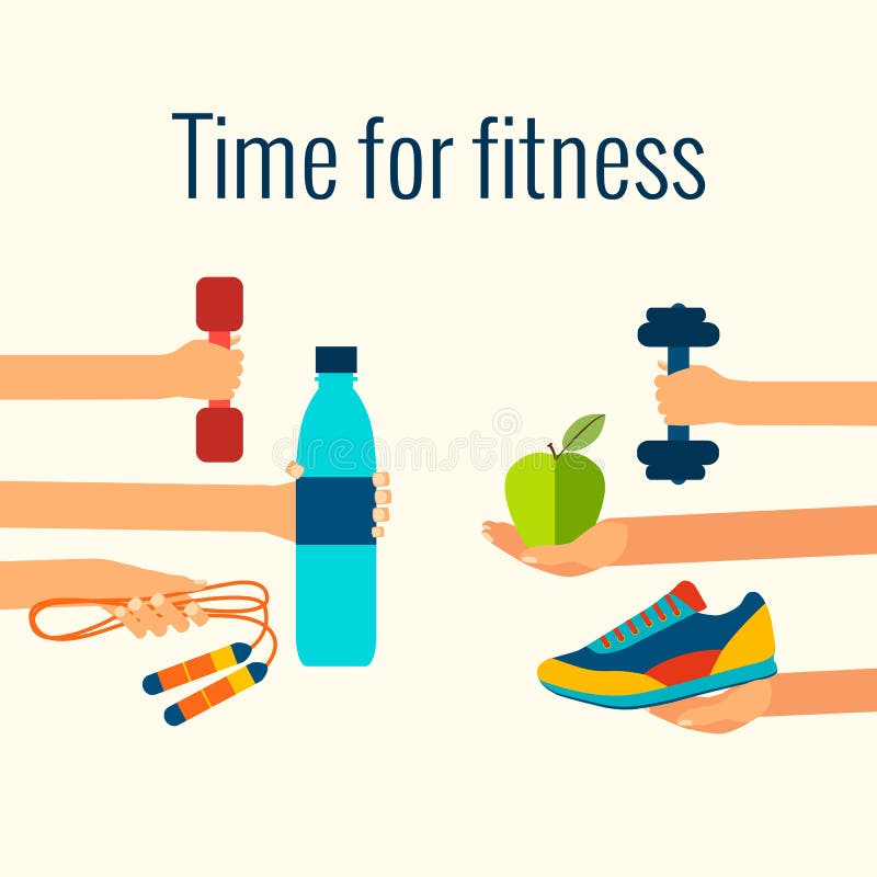 Fitness Woman. Benefits of Gym, Exercise, Sport. Stock Vector ... Fitness Woman. Benefits of Gym, Exercise, Sport. Stock Vector ...
