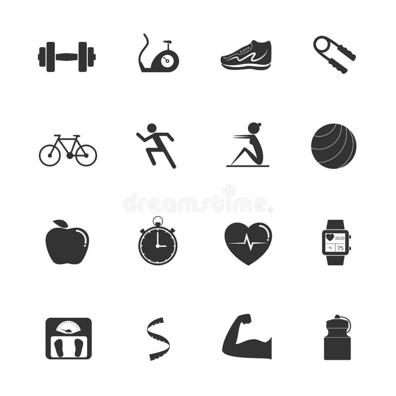 Exercise Icons Stock Illustrations – 44,764 Exercise Icons Stock ...
