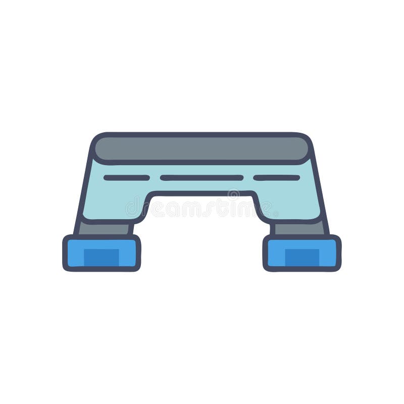Fitness Aerobic Stepper Icon Illustration Stock Illustration ...