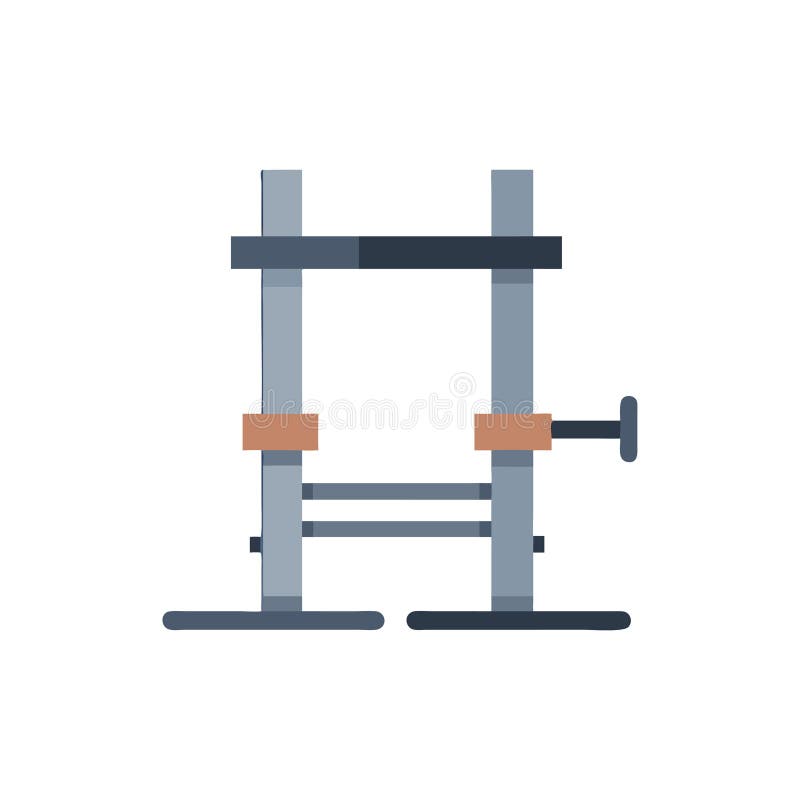 Fitness Adjustable Squat Rack Icon Stock Photo - Illustration of style ...