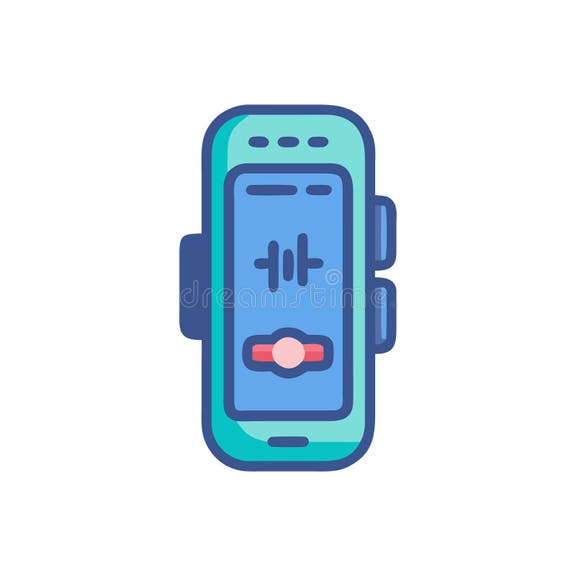 Fitness Adjustable Tracker Icon Stock Illustration - Illustration of ...