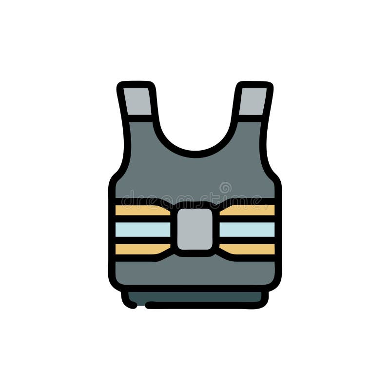Fitness Adjustable Weighted Vest Icon Stock Illustration - Illustration ...
