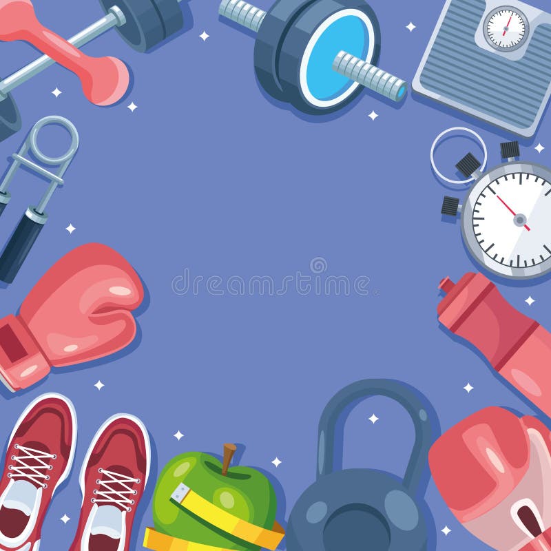 Gym Fitness Border Stock Illustrations – 410 Gym Fitness Border Stock ...