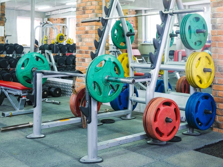 A fitness hall stock image. Image of center, equipment - 99457559