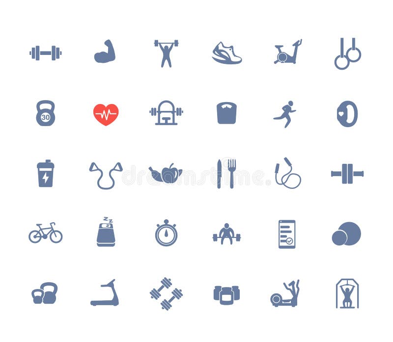 Cross Training Icons Stock Illustrations – 654 Cross Training Icons ...