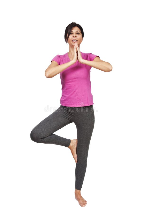 Fitness Instructor on Balance Stock Image - Image of lady, exercising ...