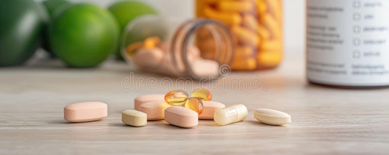 Fitness Instructor with Organic Vitamins and Exercise Chart, Workout ...