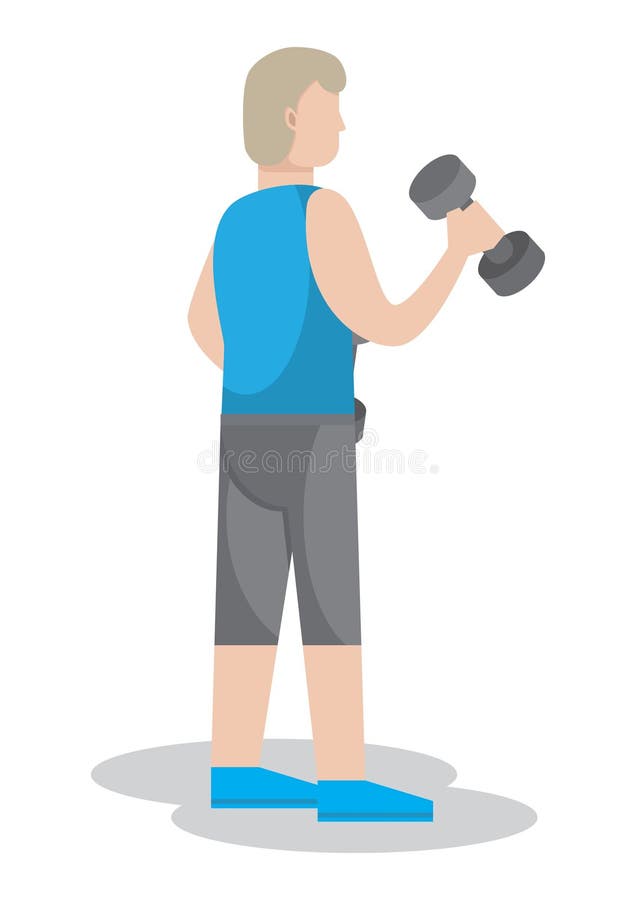 Fitness Instructor. Vector Illustration Decorative Design Stock ...