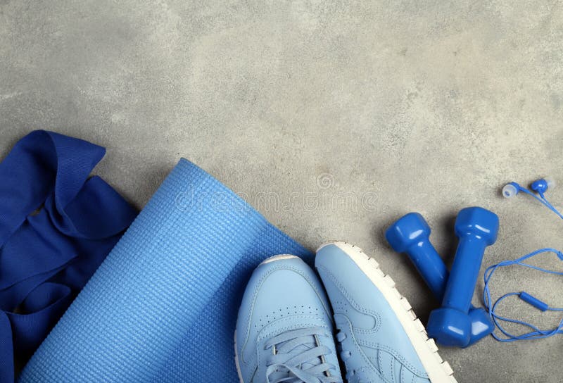 Fitness items stock photo. Image of healthy, view, object - 174464600