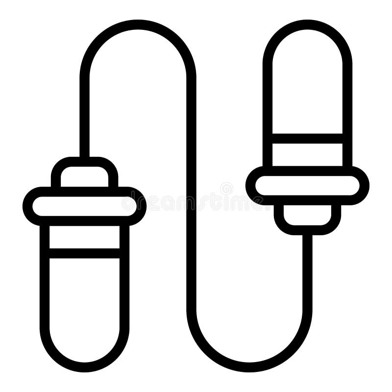 Fitness Jumping Icon Outline Vector. Training Rope Stock Vector ...