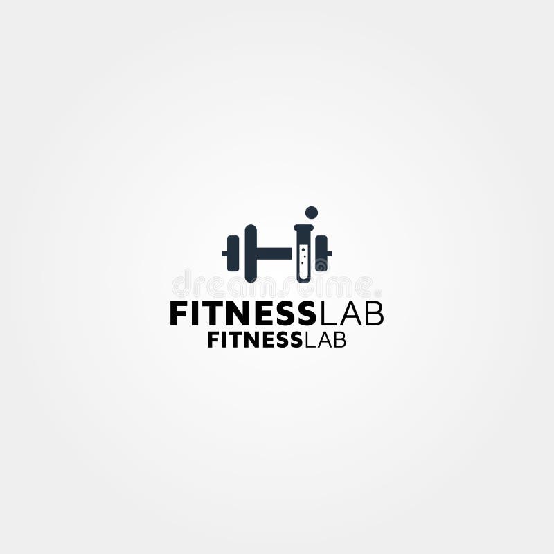 Fitness Lab Vector Logo Design Template Stock Vector - Illustration of ...