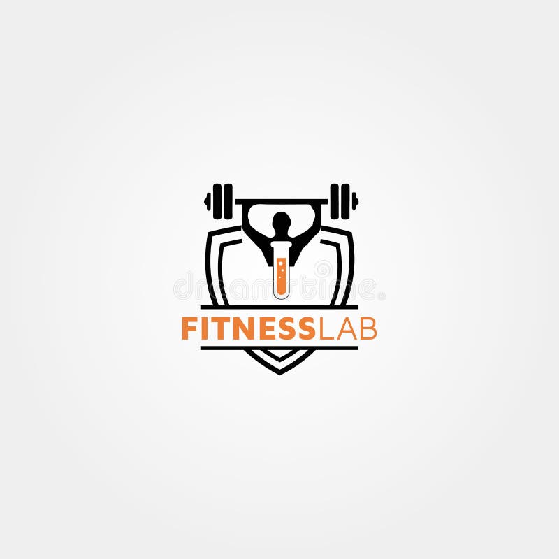 Fitness Lab Vector Logo Design Template Idea and Inspiration Stock ...