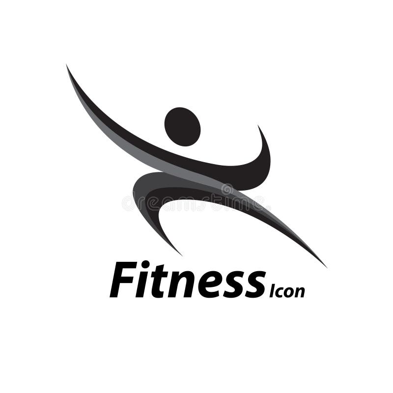 Fitness Logo with Abstract Healthy Body Wellness Icon. Vector ... Fitness Logo with Abstract Healthy Body Wellness Icon. Vector ...