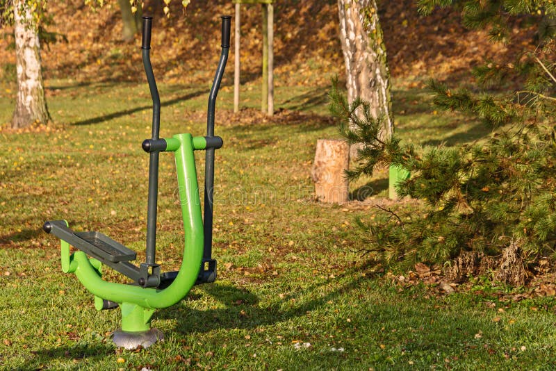 Fitness Machine in the Park Stock Image - Image of exercise, activity ...