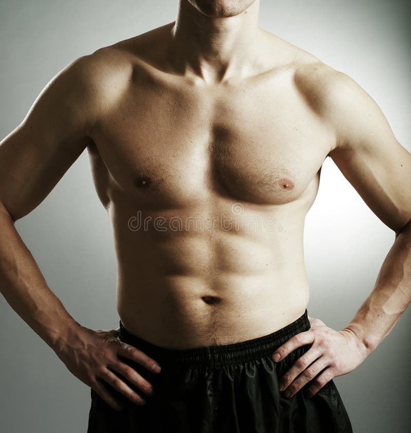 Fitness Man stock image. Image of athletic, dumbells, isolated - 4609627