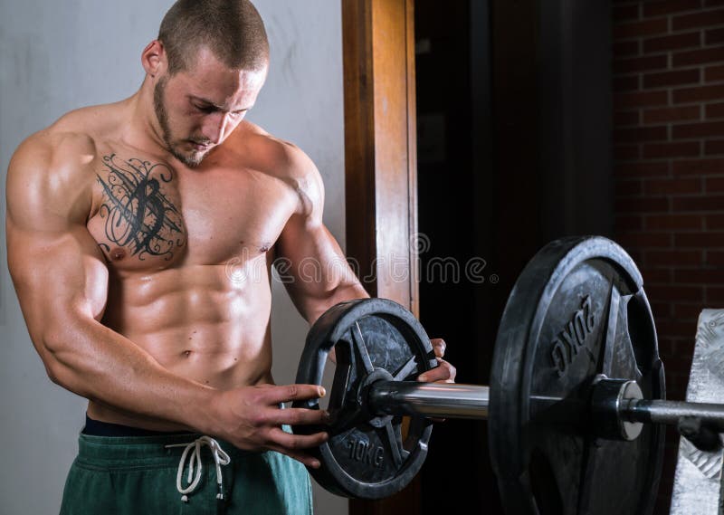 Fitness man training stock image. Image of muscular, lifestyle - 79429631