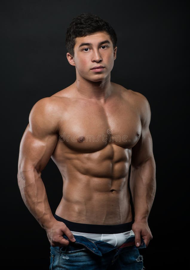 Fitness model stock image. Image of pack, muscle, exercise - 187480787