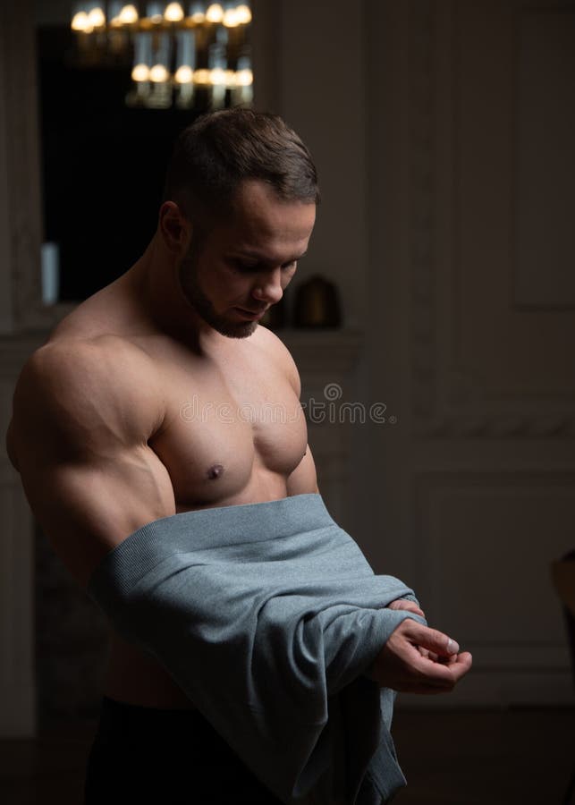 Fitness model stock image. Image of macho, athleticism - 210719641