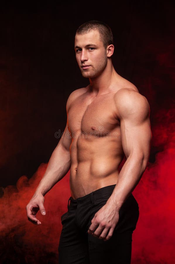 Hot male model stock image. Image of strength, male, handsome - 14629205