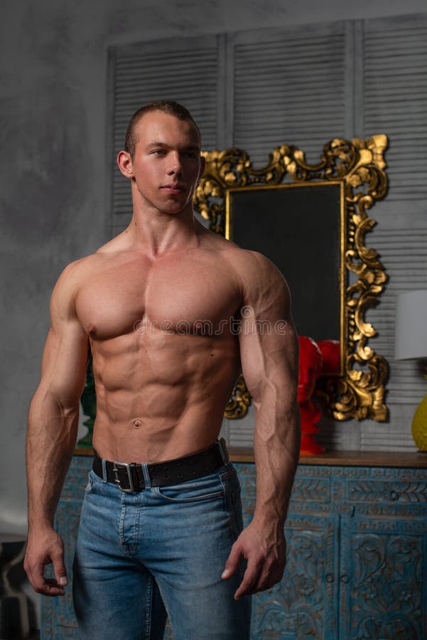 Fitness model stock photo. Image of macho, buff, human - 156399080