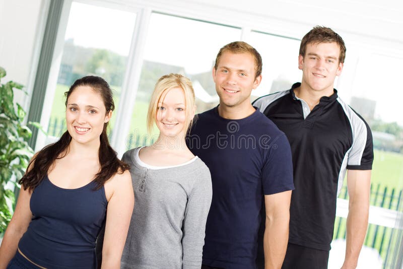 Fitness models in the gym stock image. Image of handsome - 10472633