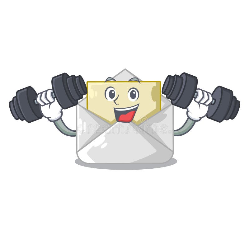 Fitness Opened and Closed Envelopes Shaped Cartoon Stock Vector ...