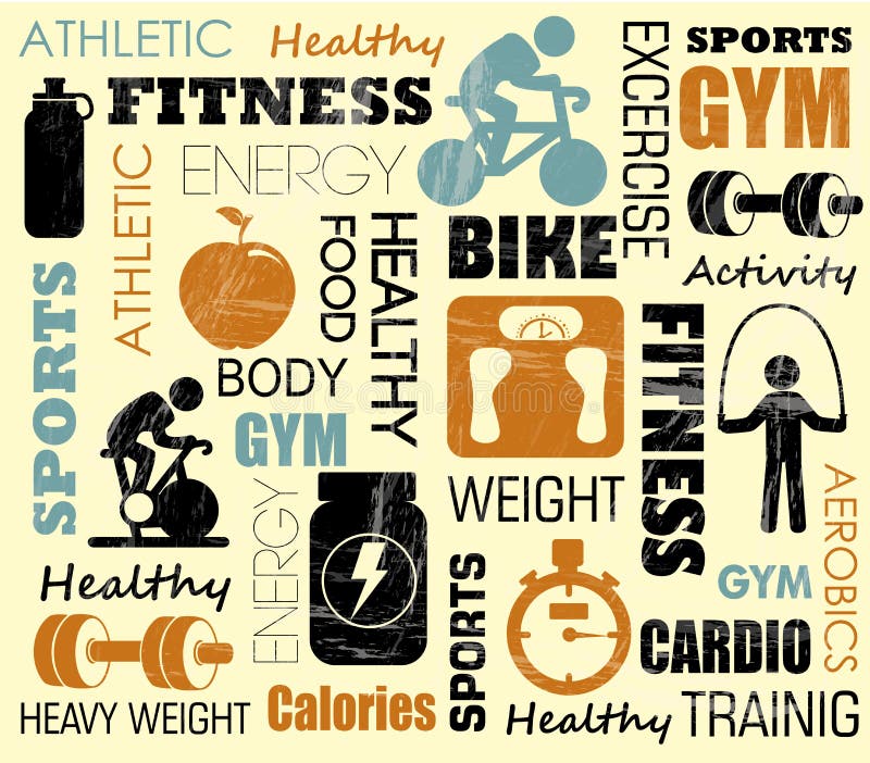 Fitness Pattern Background Stock Illustrations – 22,037 Fitness Pattern ...