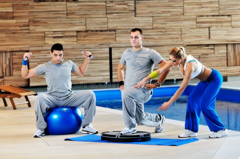 Fitness personal trainer stock image. Image of club, slim - 11672727