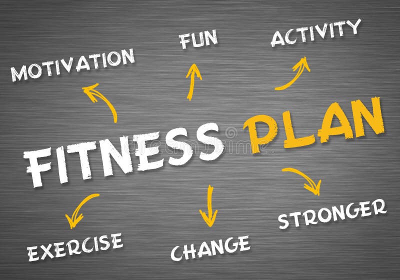 Fitness Plan stock illustration. Illustration of motivation - 79802555