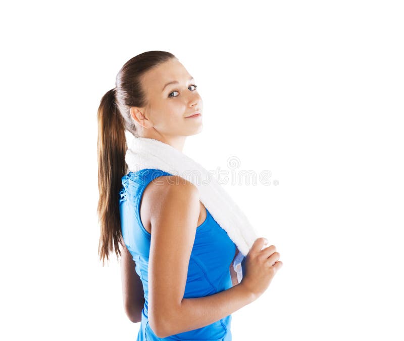 Fitness portrait stock image. Image of isolated, background - 32046039