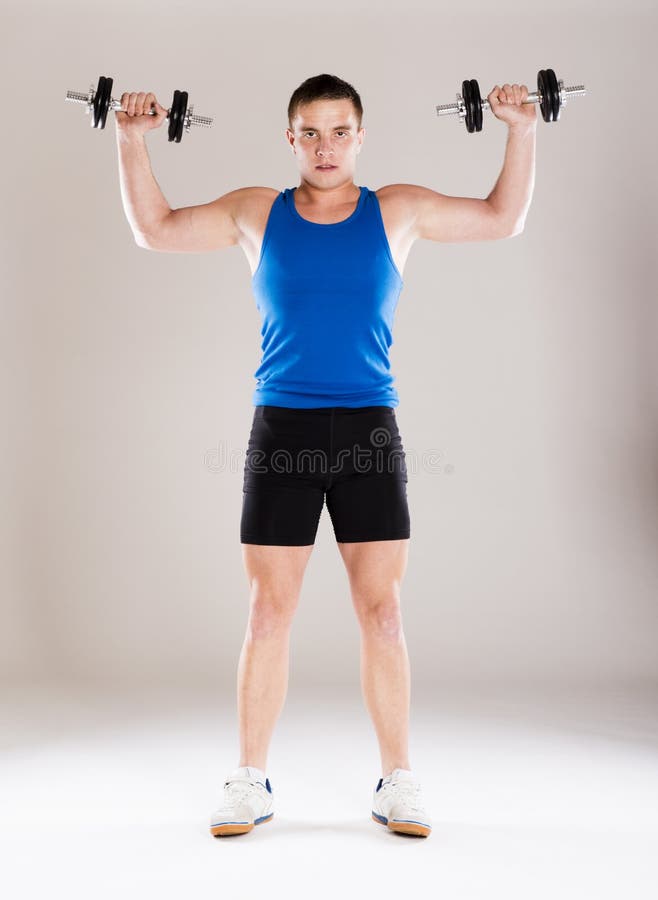 Fitness portrait stock image. Image of health, hands - 34988107