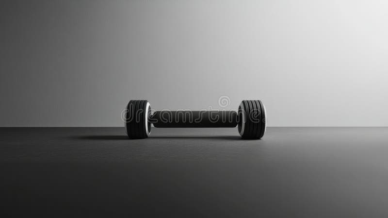 Single Fitness Roller on a Clean Surface with Negative Space Capturing ...
