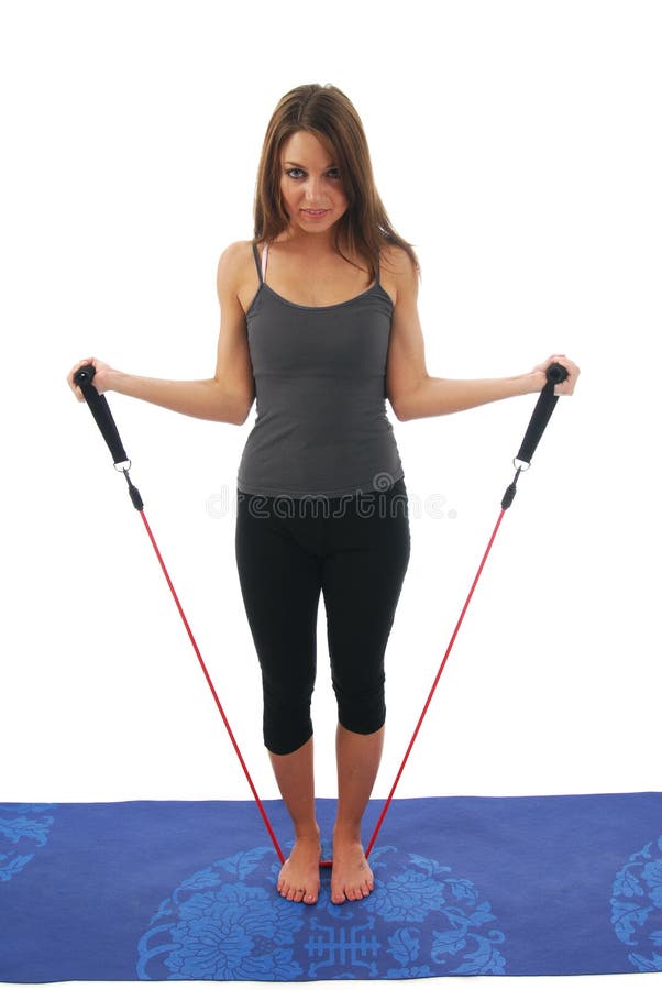 Fitness Routine stock photo. Image of routine, female - 10236532