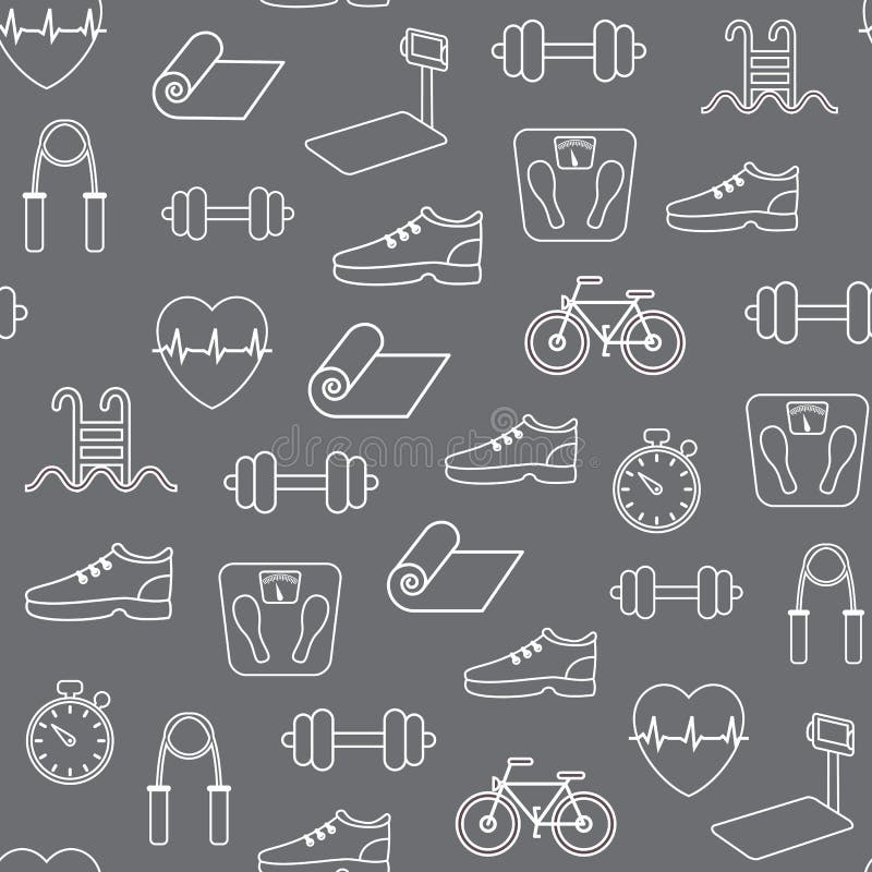 Fitness Pattern Background Stock Illustrations – 22,037 Fitness Pattern ...