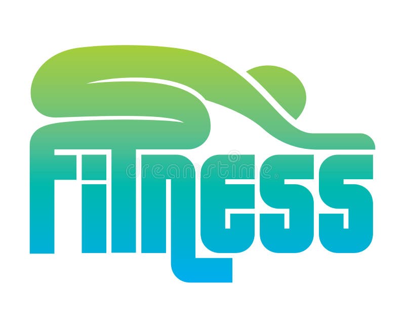 Fitness sign stock vector. Illustration of graphic, exercise - 34552511