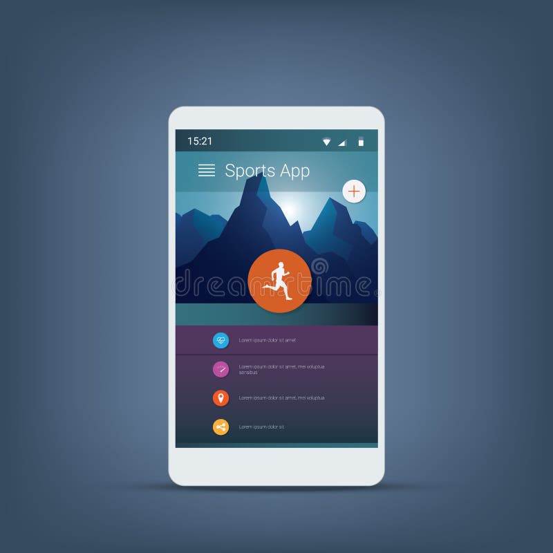 Health Application User Interface Kit. Icons for Stock Vector ...