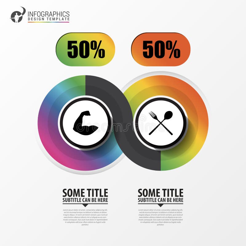 Fitness Statistics. Infographic Design Template Stock Vector ...