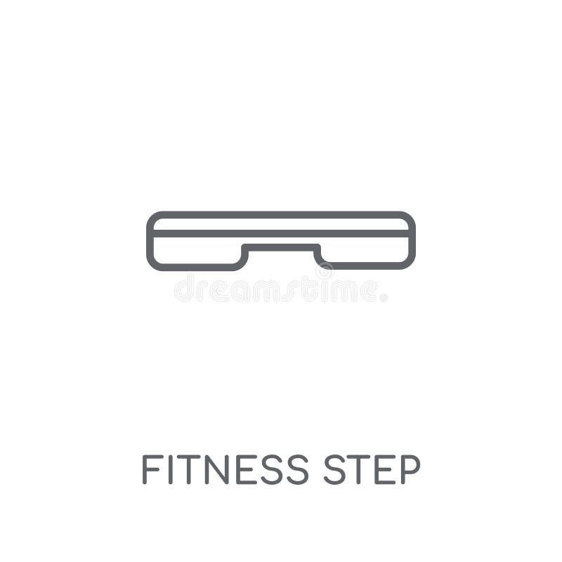 Fitness Step Linear Icon. Modern Outline Fitness Step Logo Conce Stock ...
