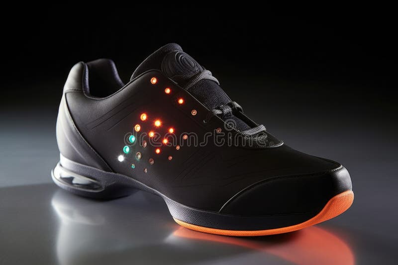 Fitness-tracking Shoes with Built-in Sensors Stock Photo - Image of ...
