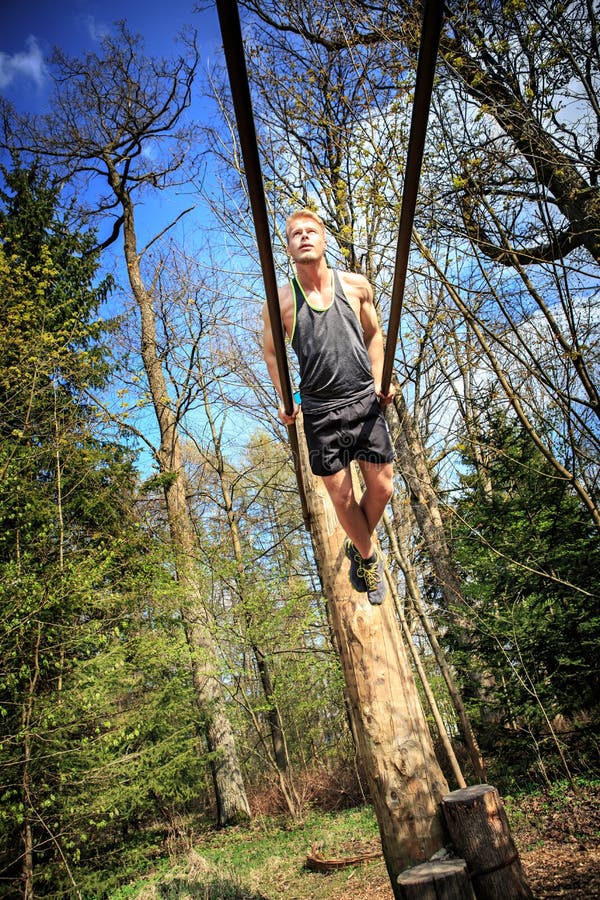 Fitness trail stock image. Image of male, adult, trail - 57180743