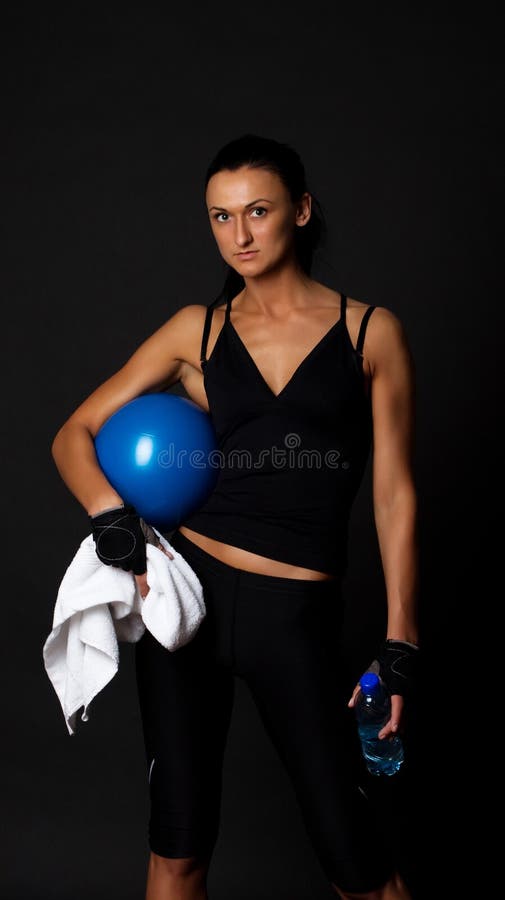 Fitness Trainer after Hard Training Stock Photo - Image of mineral ...
