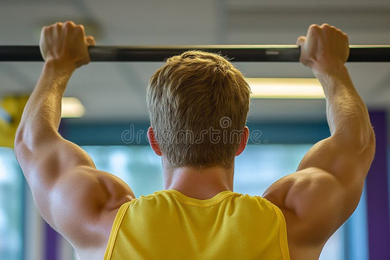 A Fitness Trainer Presents Various Exercises in the Gym Designed for ...