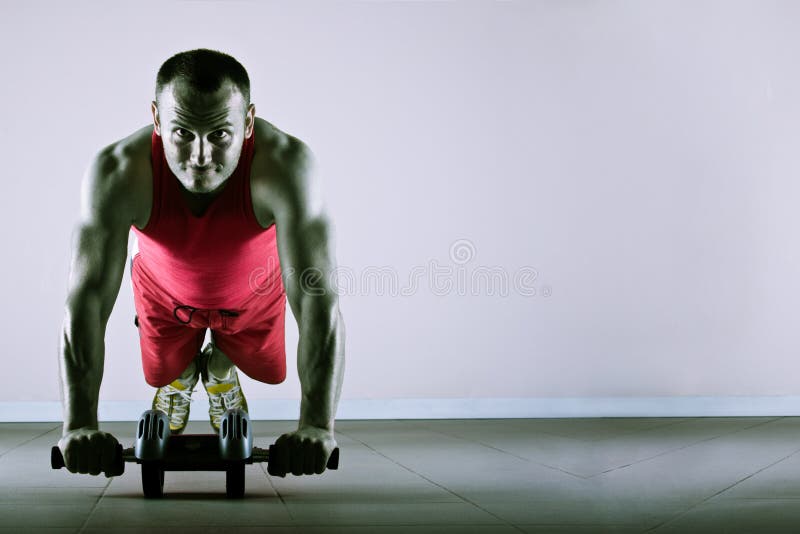 Fitness gym training stock photo. Image of lifestyle, biceps - 916430