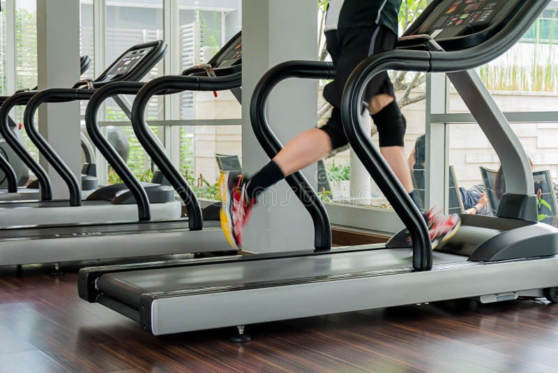 Fitness treadmill stock photo. Image of fitness, people - 81748400