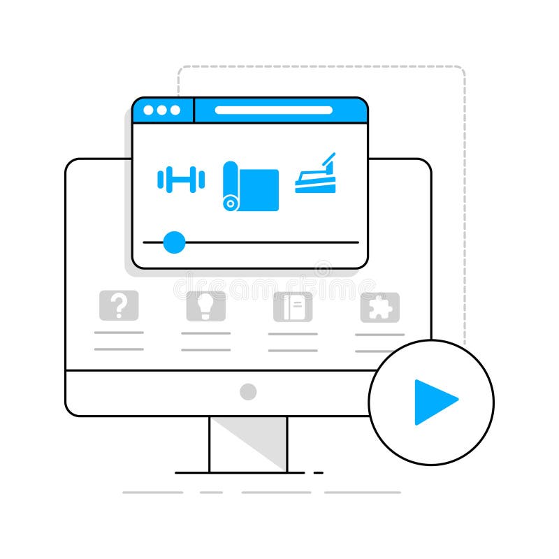 Fitness Tutorial Illustration. Fitness Tutorial Illustration, Exercise ...